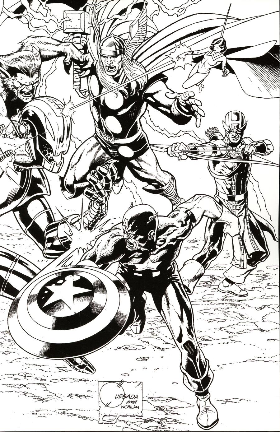 Marvel Comics Black And White